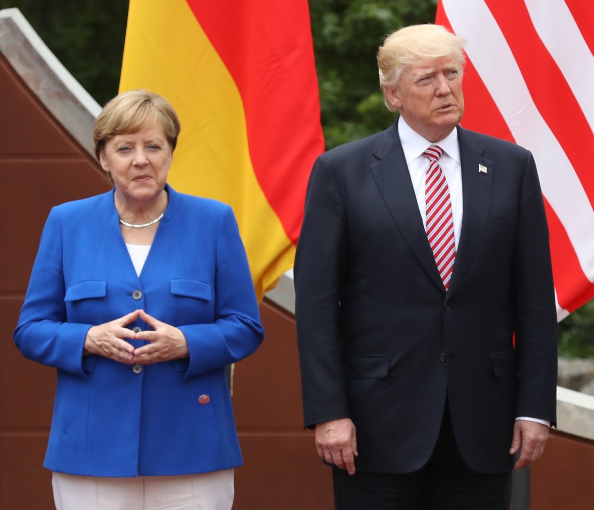 Donald Trump Claims ‘Very Good Relationship’ With Angela Merkel Hours ...