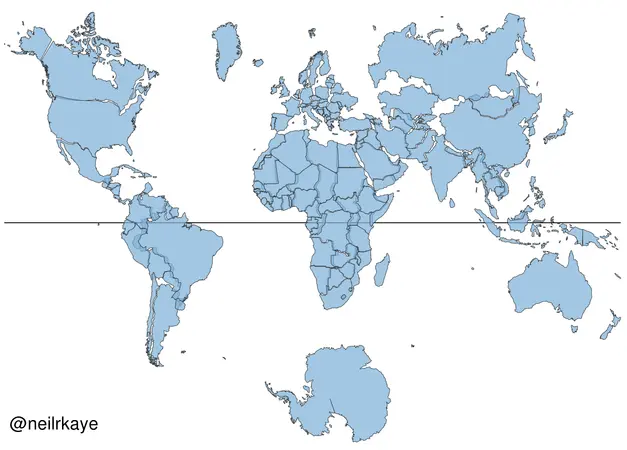 True Scale Map of the World Shows How Big Countries Really Are - Newsweek
