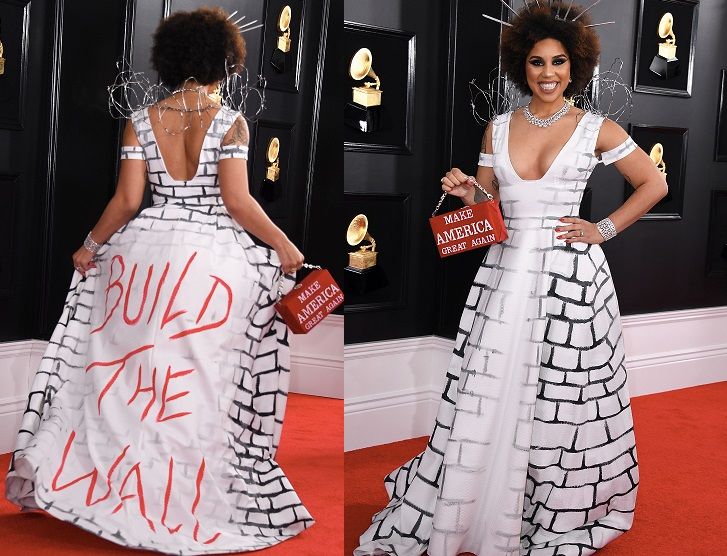 Who Is Joy Villa? Singer Wore ‘Build the Wall’ Gown to Grammys - Newsweek