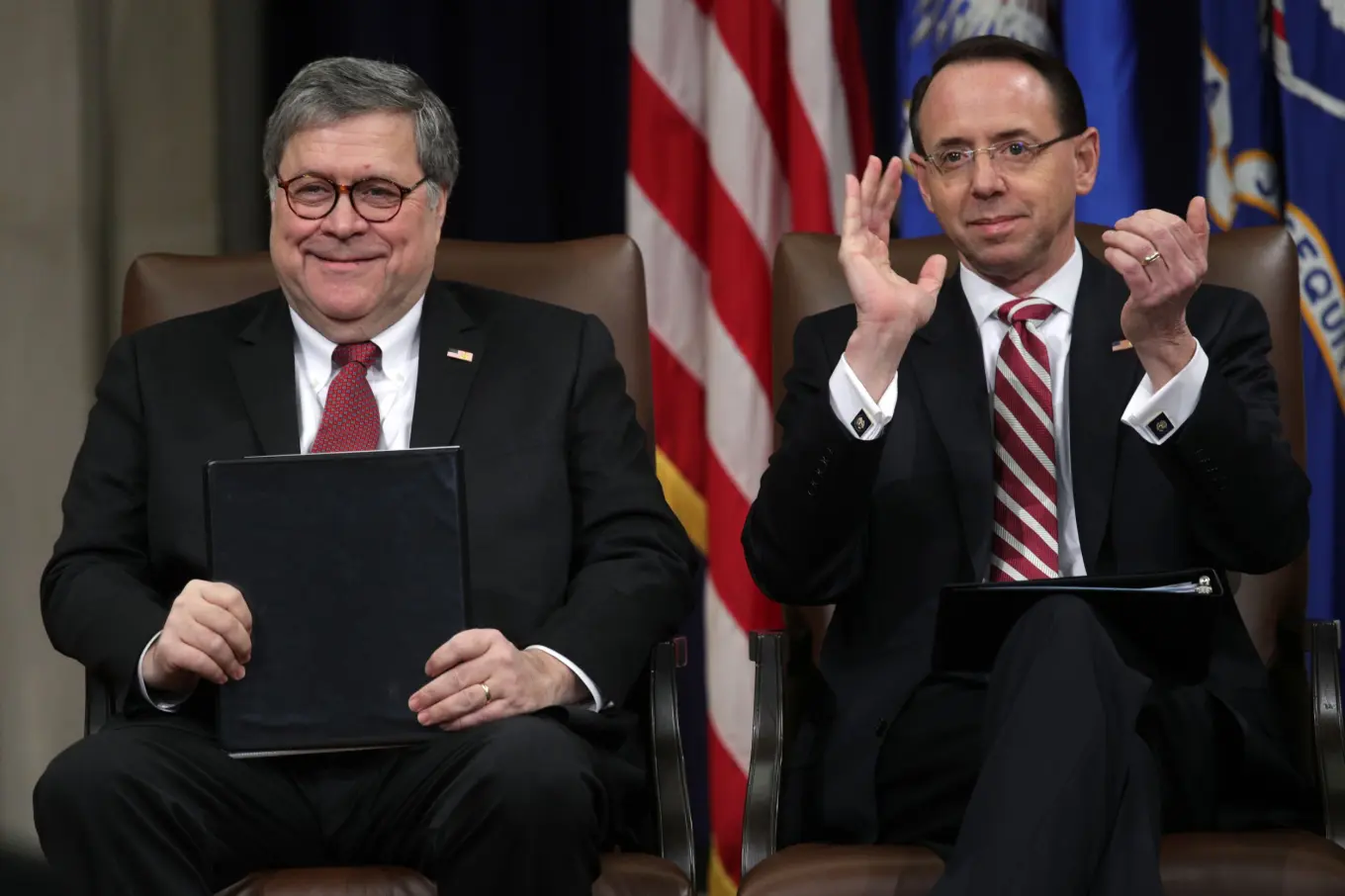 Rod Rosenstein Offers Glowing Praise of William Barr Ahead of Mueller ...