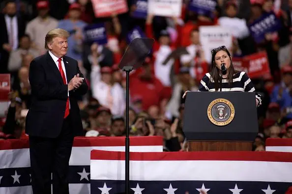 ‘Sarah … You’re Fired!’: Trump Jokingly Tells Sarah Sanders at ...