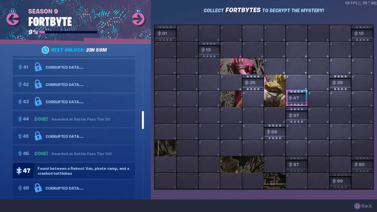 ‘Fortnite’ Fortbyte #47 Location: Found Between Reboot Van, Pirate Camp ...