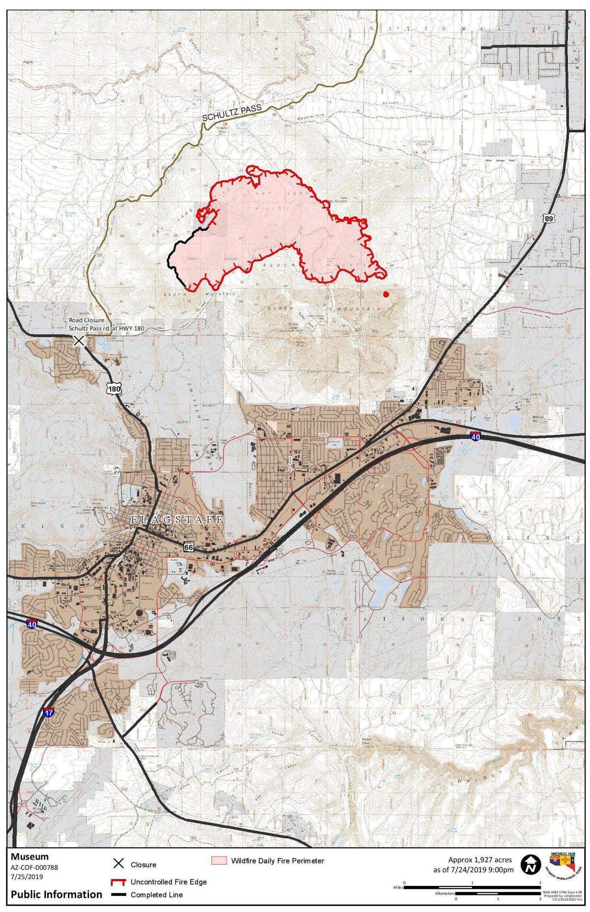 Arizona Museum Fire Latest: Coconino, Flagstaff Wildfire Map, Smoke ...