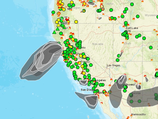 California Smoke Map
