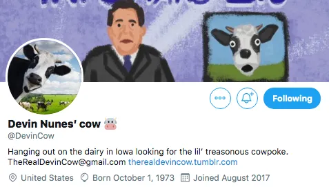 ‘Act Now,’ Delete The Cow: Devin Nunes’ Lawyer Demands Democrat Remove ...
