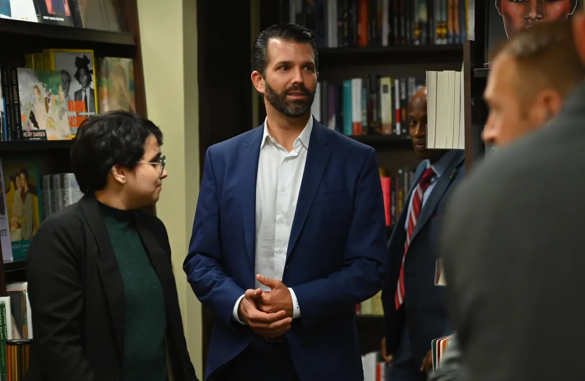 Donald Trump Jr and Kimberly Guilfoyle Booed at Book Launch, Walk Out ...