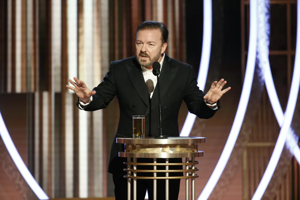 Ricky Gervais Calls Hollywood Stars Jeffrey Epstein’s Friends During ...