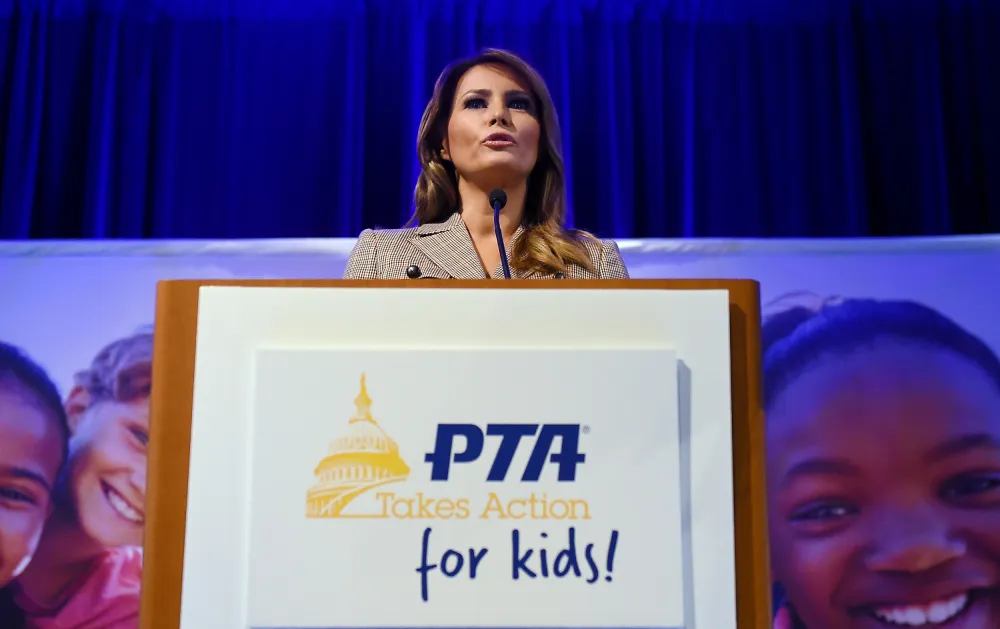 Melania Trump Tells Parents and Teachers That the Internet Can Be ...