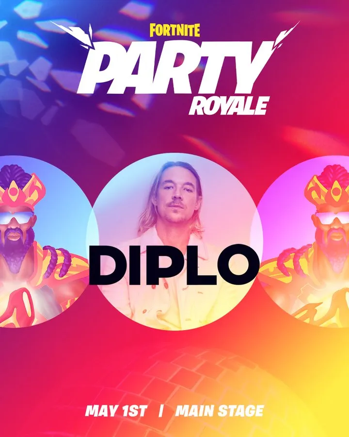 ‘Fortnite’ Party Royale Event With Major Lazer & Diplo – Tracklist ...