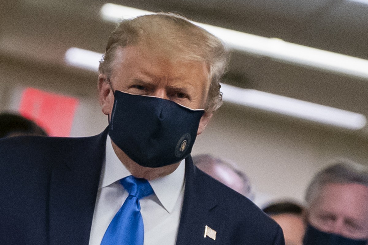 Trump Wears Mask - Newsweek