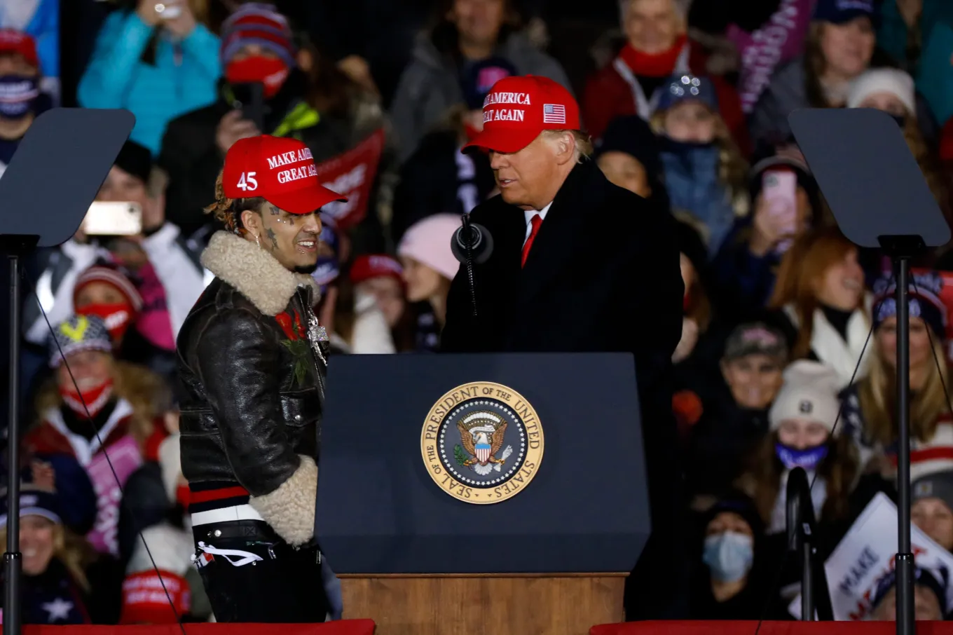 Donald Trump Accidentally Introduces Lil Pump As ‘Little Pimp’ At Rally ...