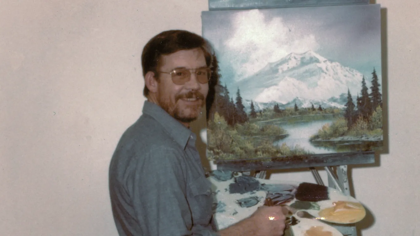 Bob Ross’ Hairstyles Timeline: From a Quiff to the Perm and Everything ...