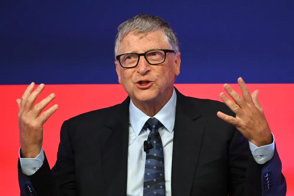 ‘Arrest Bill Gates’ Protesters Swarm Car Before Microsoft Founder ...