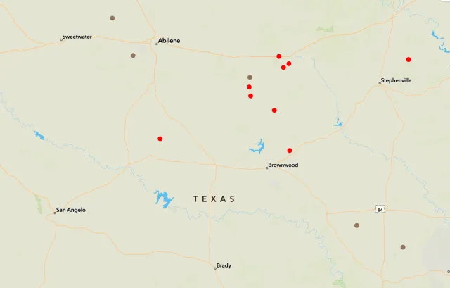 Texas Wildfire Map, Update as Big L Fire Sparks Lipan Evacuations ...