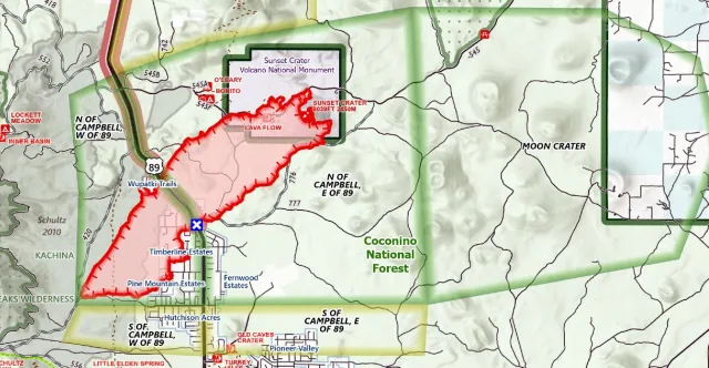 Arizona Tunnel Fire Map, Update as Blaze Forces Thousands To Evacuate ...
