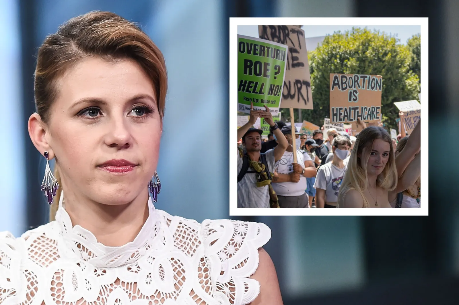 Cops Appear to Shove Jodie Sweetin in Viral Roe v. Wade Protest Clip ...