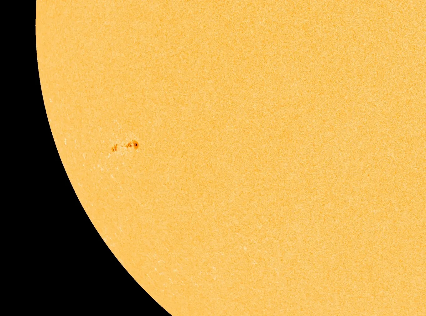New, Huge Sunspot Triples in Size in 24 Hours - Newsweek