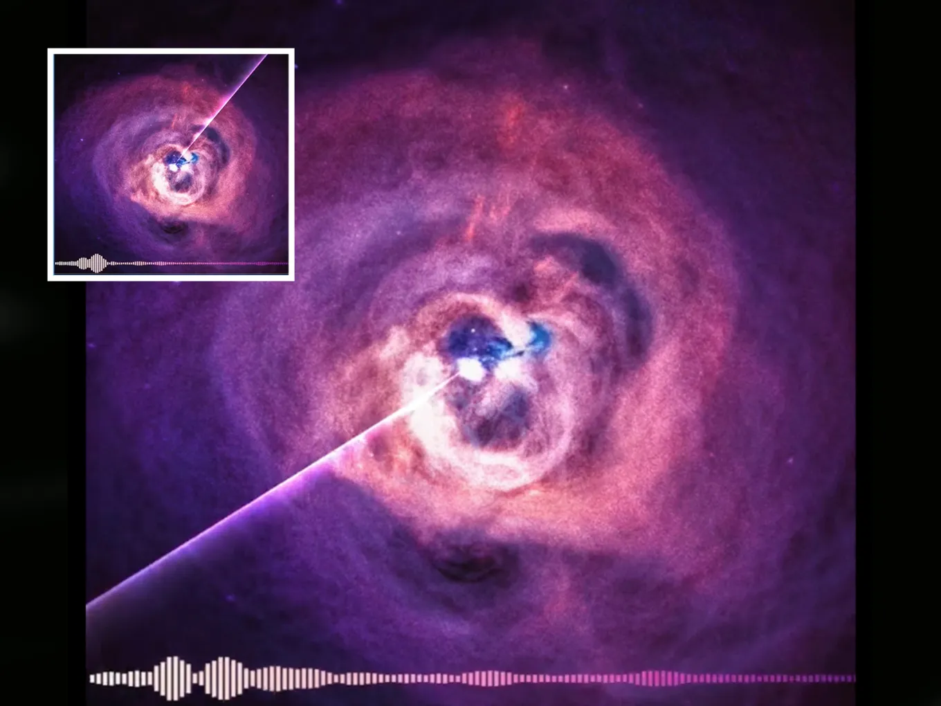 NASA Video Reveals Black Hole ‘Sound’ Via Galaxy Cluster - Newsweek