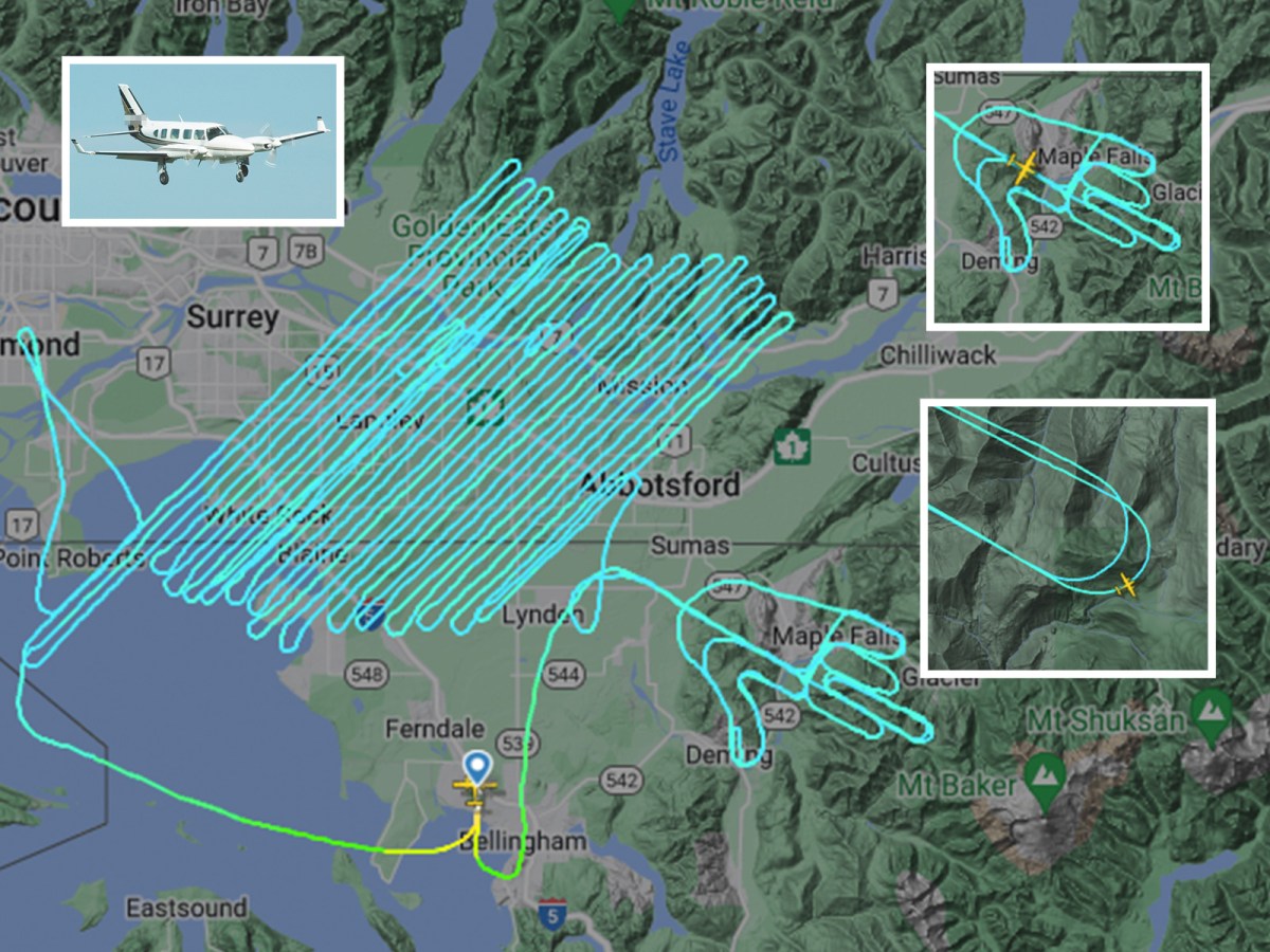 Pilot Caught Hilariously Drawing Middle Finger in Sky With Flight Path ...