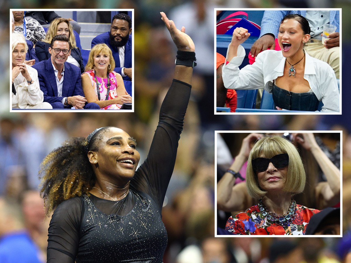 Hugh Jackman, Bella Hadid and More Stars Watch Serena Williams at U.S ...