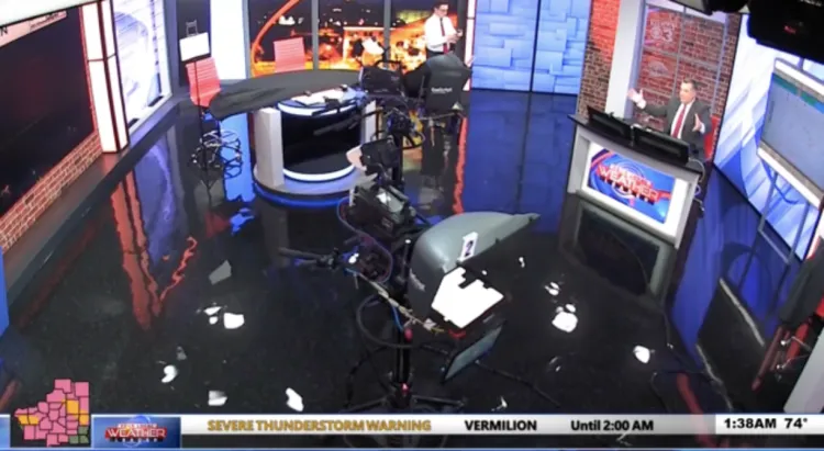 Meteorologists Continue Live Broadcast As Studio Floods - Newsweek