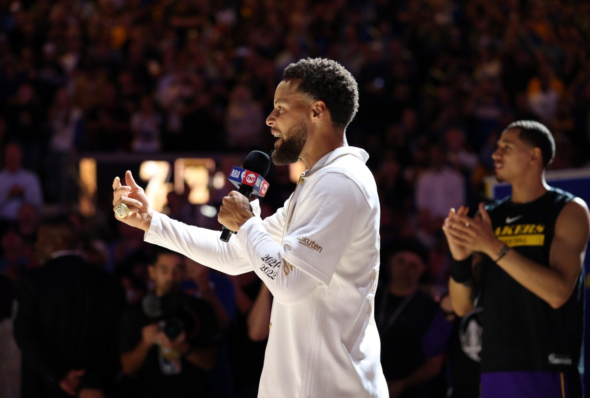 Steph Curry Honors Brittney Griner on Her Birthday During NBA Ring ...