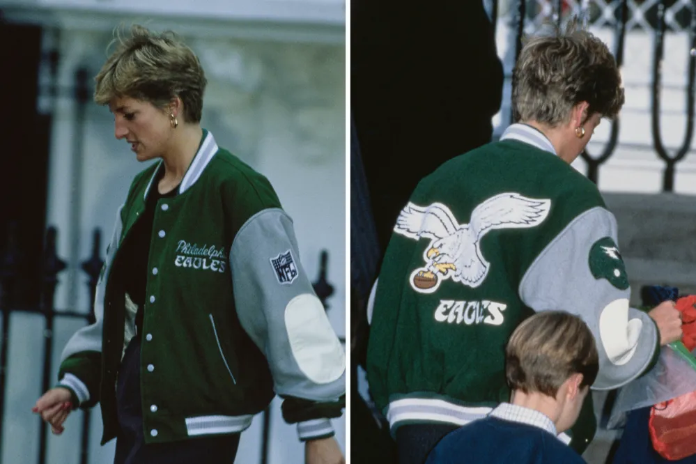 How Princess Diana’s Philadelphia Eagles Jacket Became a Royal Favorite ...
