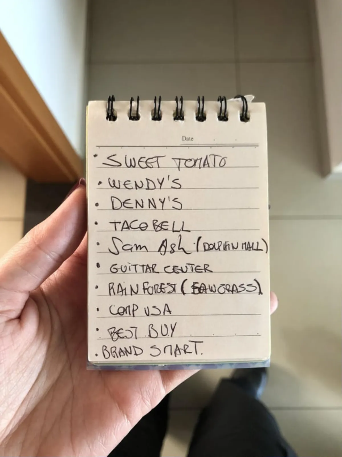 Dad’s List of Places To Visit on Trip to U.S. 12 Years Ago Sparks ...