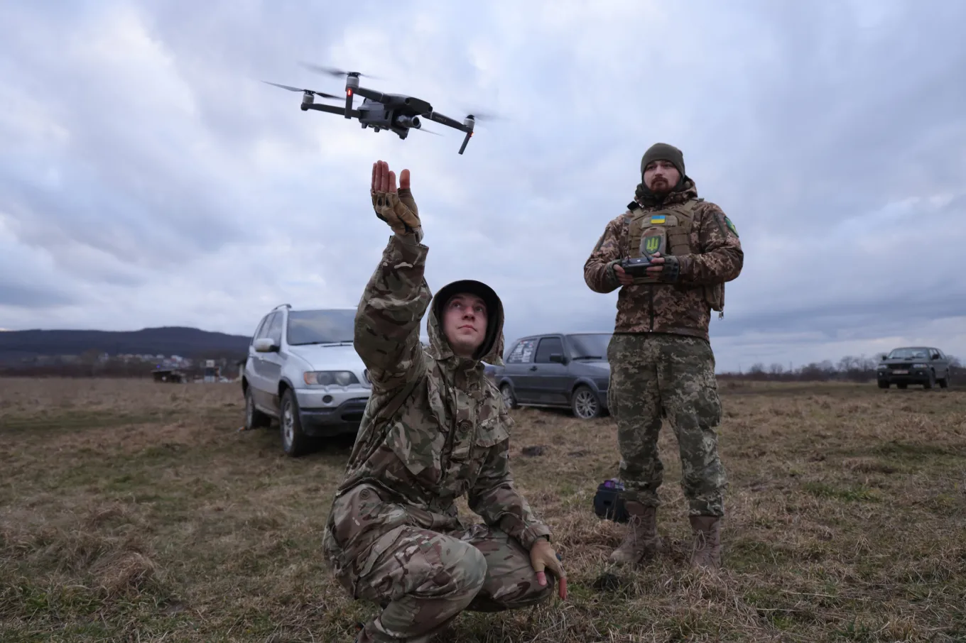 Video Shows Ukraine Drone Drop Grenades on Unsuspecting Russians - Newsweek