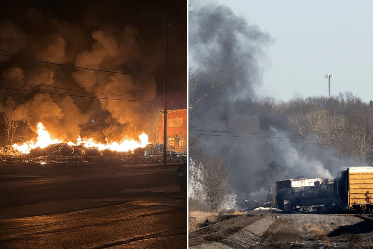 Indiana Industrial Blaze Is Similar to Toxic East Palestine Fire - Newsweek