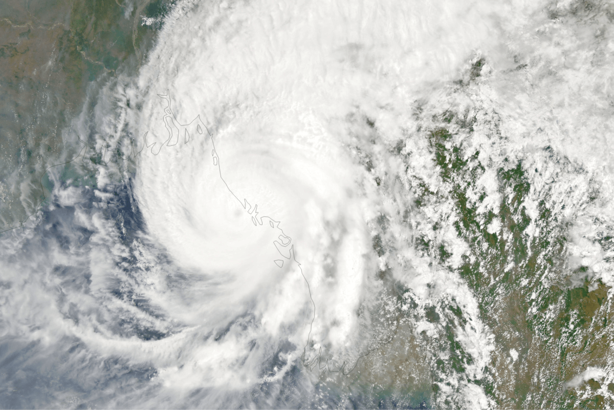 NASA Image Shows Powerful Cyclone That Injured 700 People - Newsweek