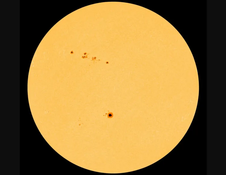 Huge Sunspot Four Times the Size of Earth Visible Without a Telescope ...