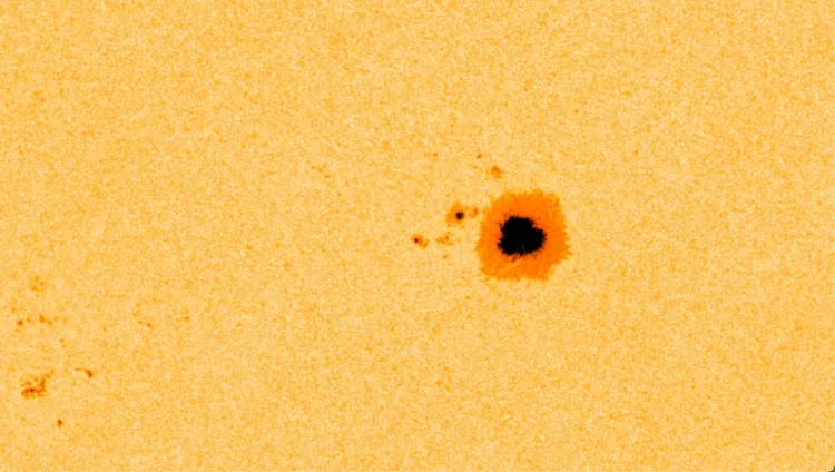 Huge Sunspot Four Times the Size of Earth Visible Without a Telescope ...
