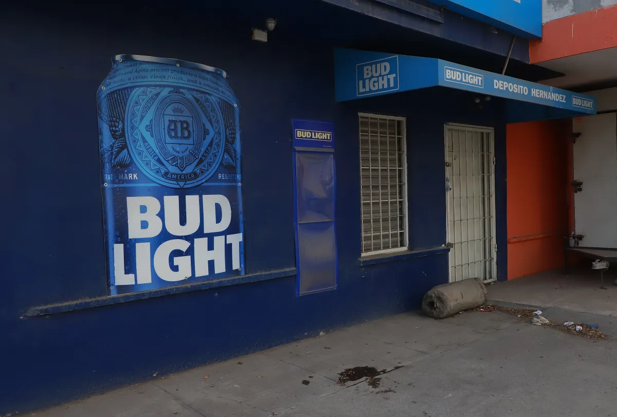 Image of Bud Light Stack at Walmart Goes Viral—’Just Take Them’ - Newsweek