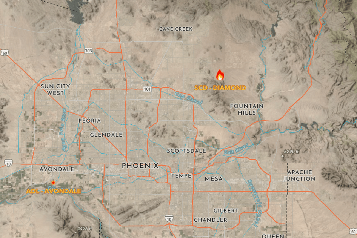 Arizona Fire Map, Update as Questions Raised Over Origins of Diamond ...