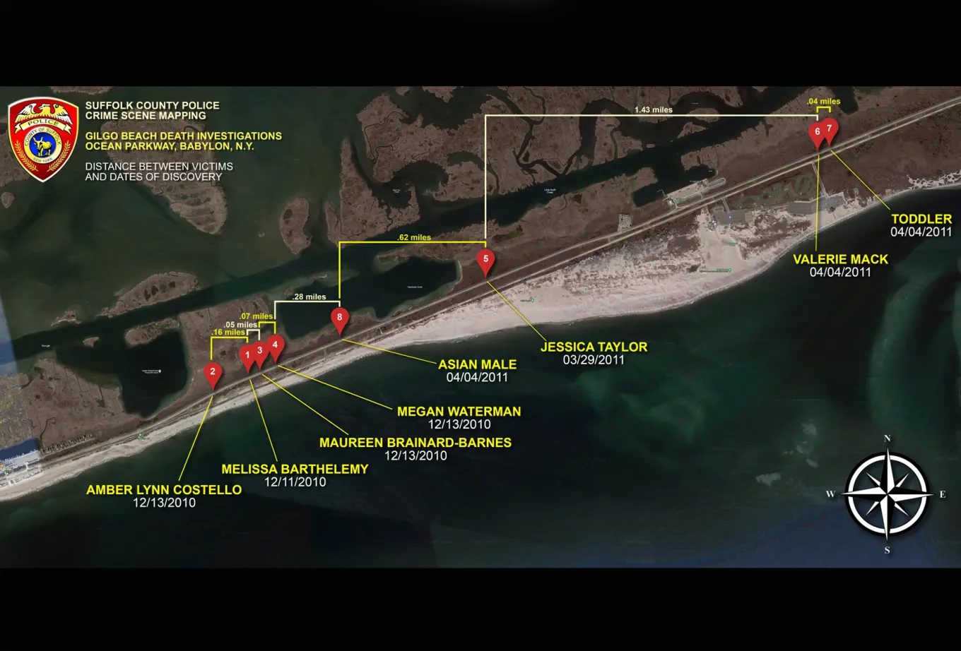 Map Shows Distance From Rex Heuermann’s House to Murder Victims - Newsweek