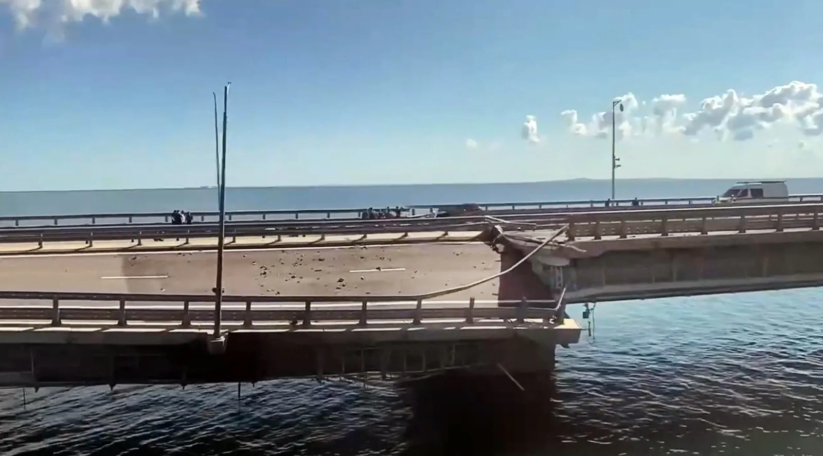 Russia Shuts Down Crimea Bridge Five Times as Another Ammo Depot Blown ...