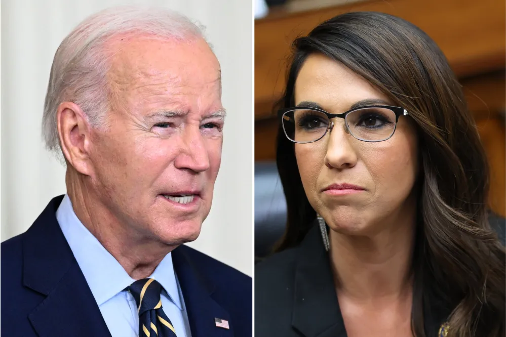 The president mocked Boebert for not supporting legislation that he ...