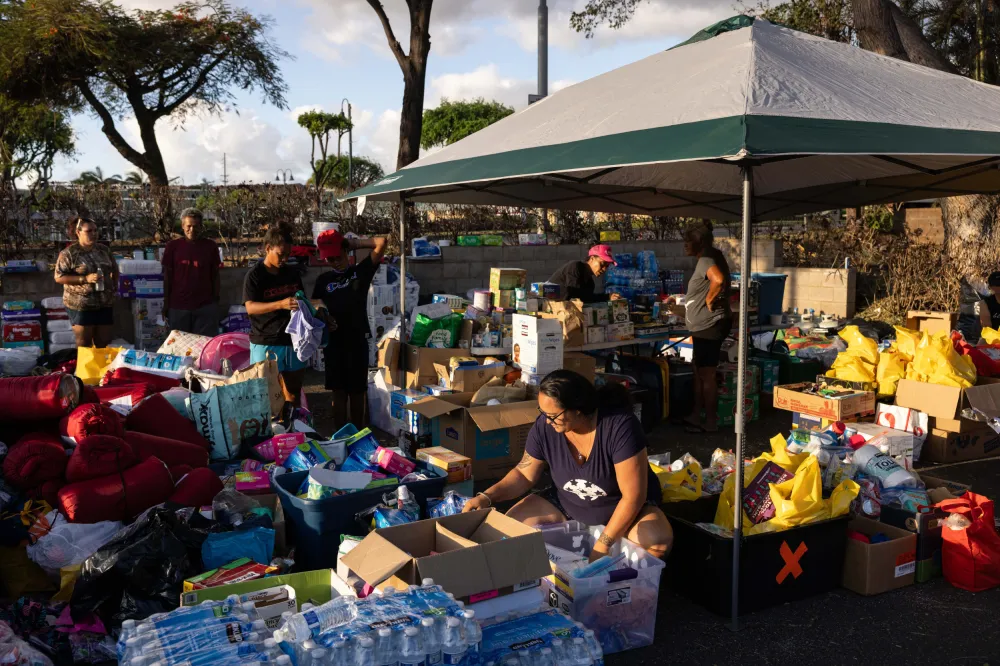 Video Shows Maui Aid Being Delivered on Paddle Boats - Newsweek