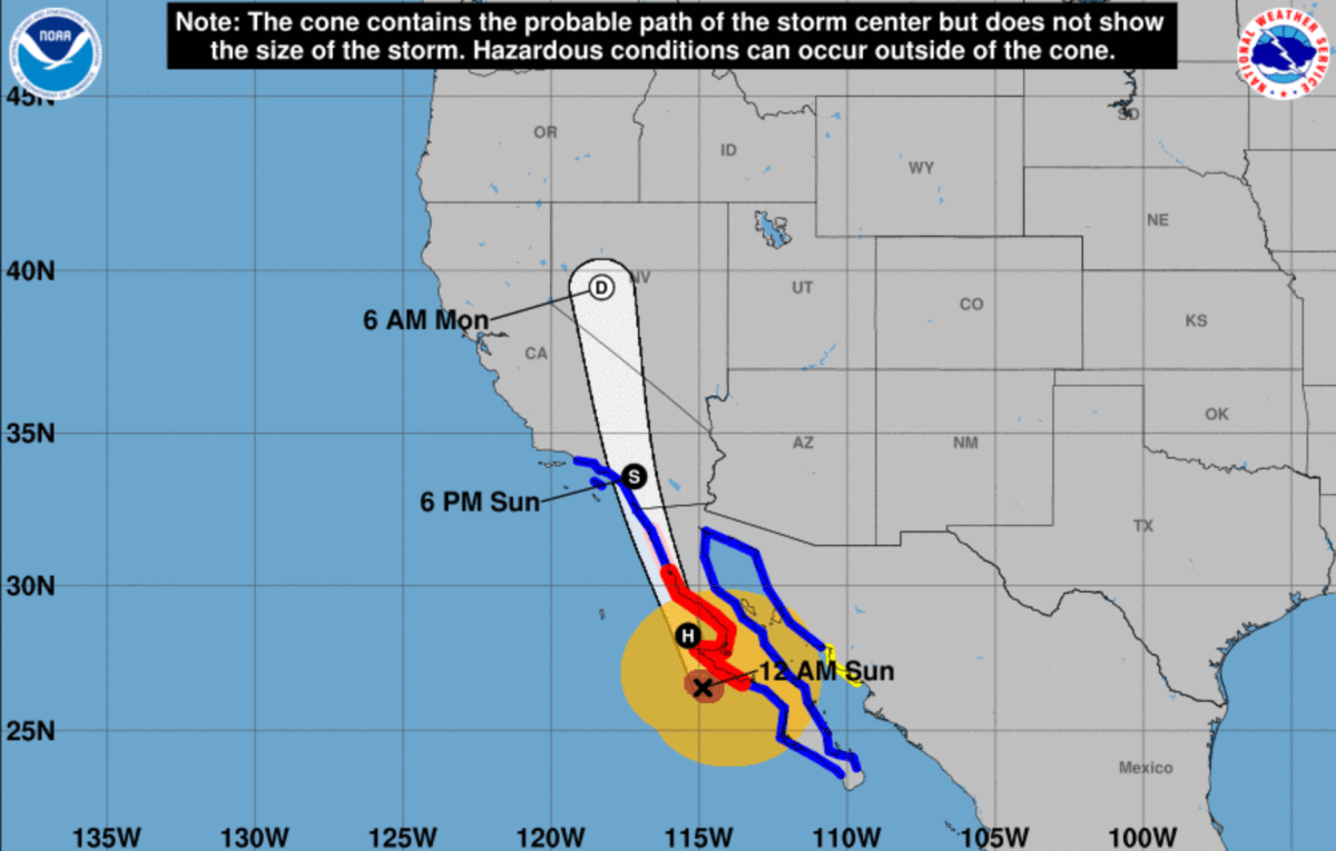 Hurricane Hilary Nears Landfall: Update, Tracker, Maps, Rainfall, and ...
