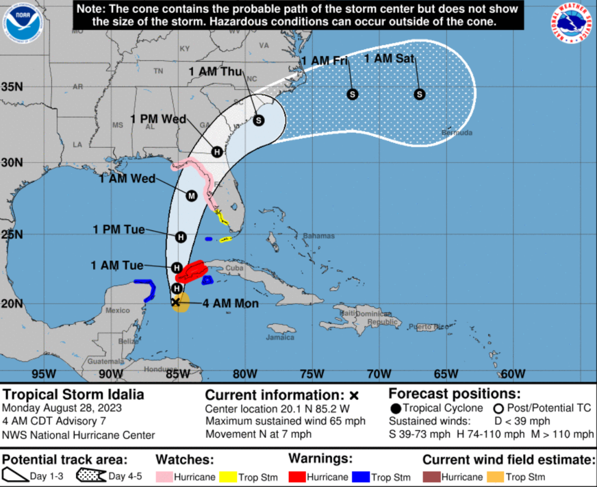 Hurricane Tracker as Idalia To Develop Today: ‘Very Significant ...
