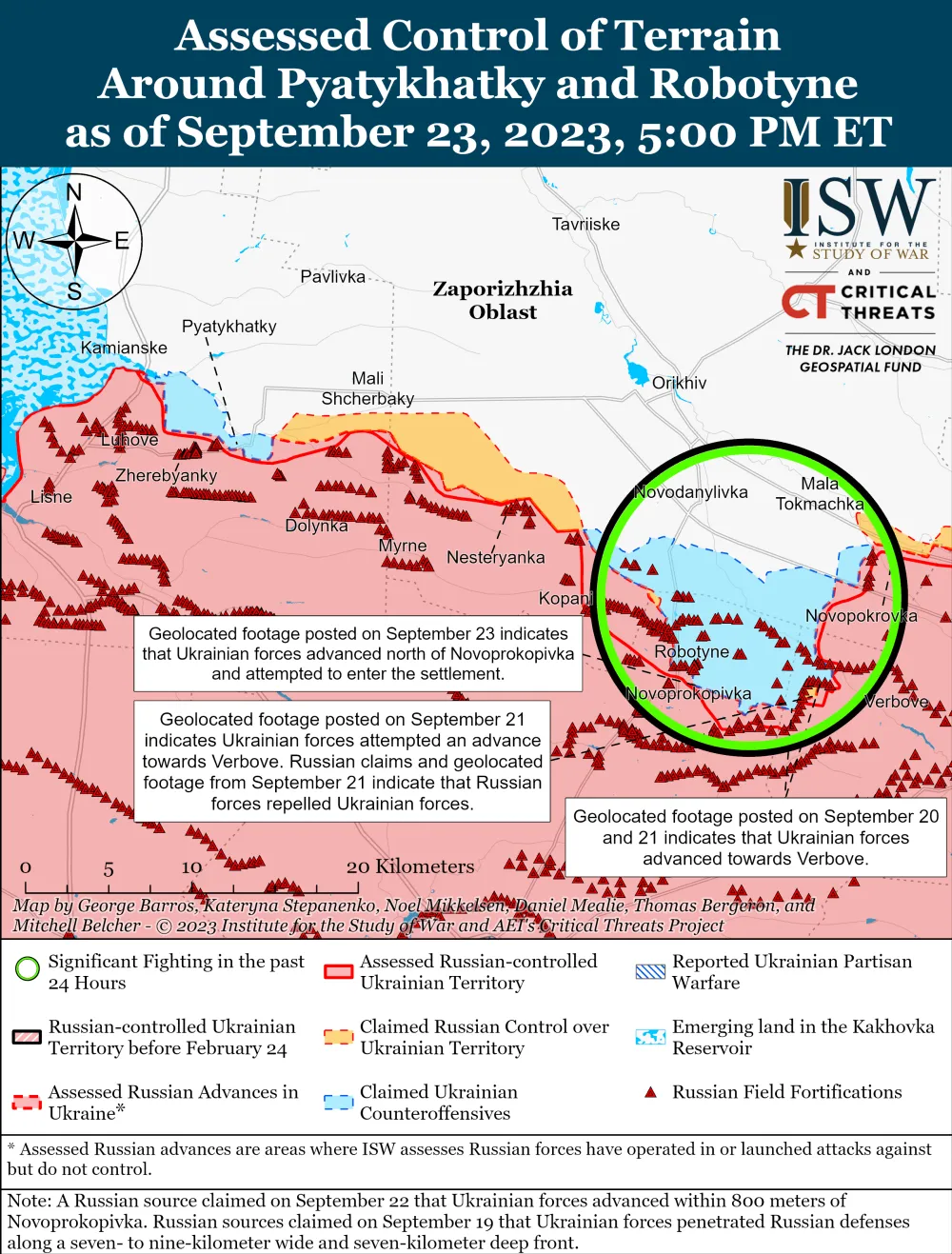 Ukraine Map Reveals Counteroffensive Progress Amid Verbove Breakthrough ...
