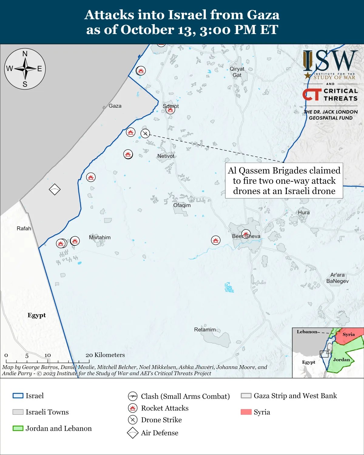 Israel War Maps Show Latest Attacks From Gaza - Newsweek