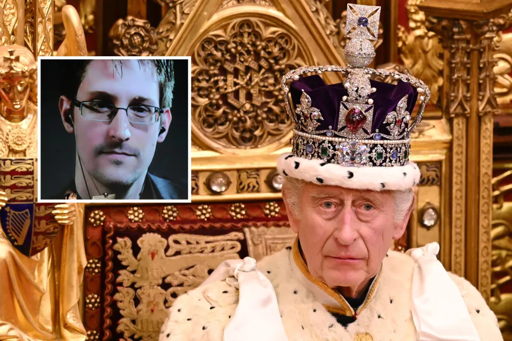 Edward Snowden Mocks King Charles’ ‘Snow-Leopard Snuggie’ - Newsweek