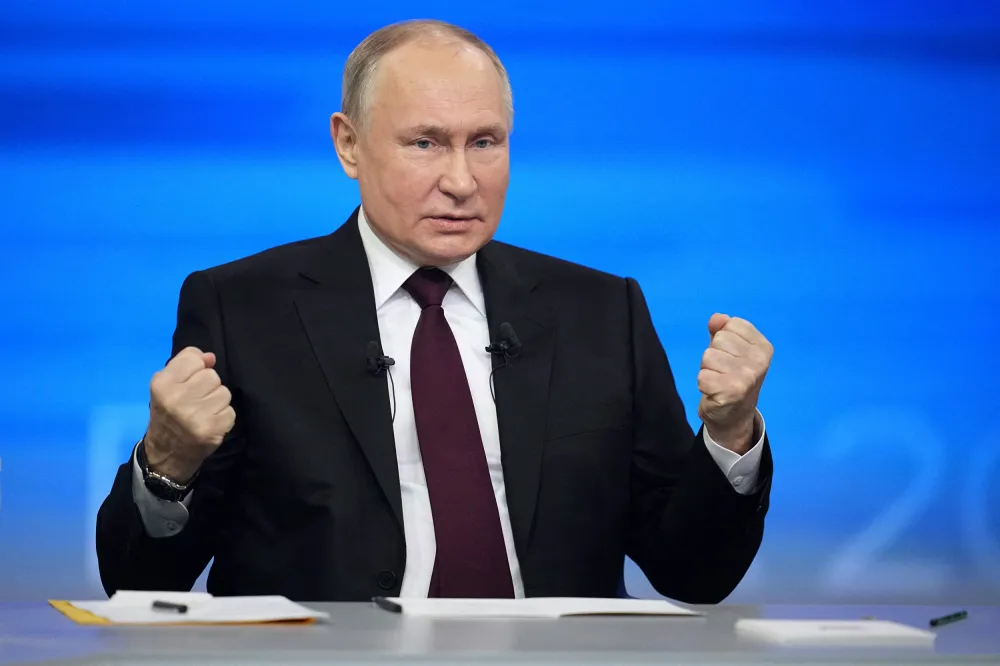 Russians Bombard Putin with Awkward Questions in Annual Q&A - Newsweek