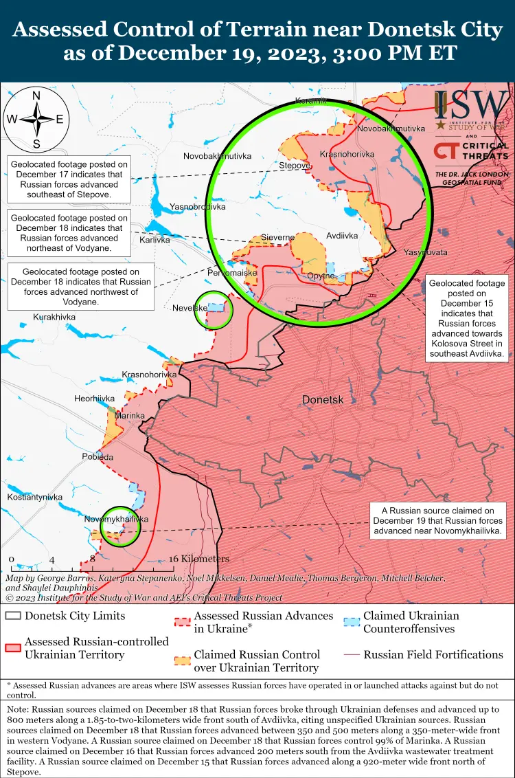 Avdiivka Map Shows Russian Advances Near Quarry as Ukraine Holds Coke ...