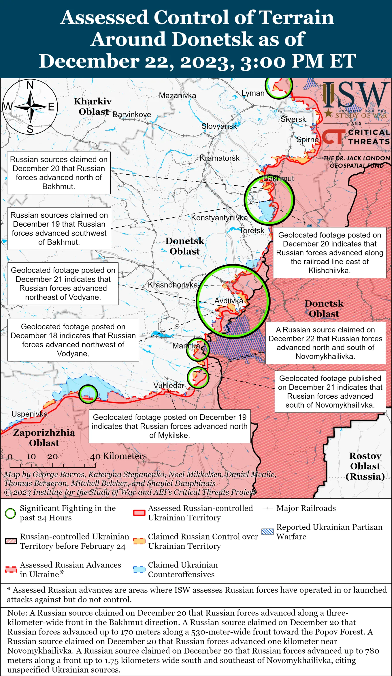Ukraine War Maps Show Ground Won, Lost as Russia Regains Initiative ...