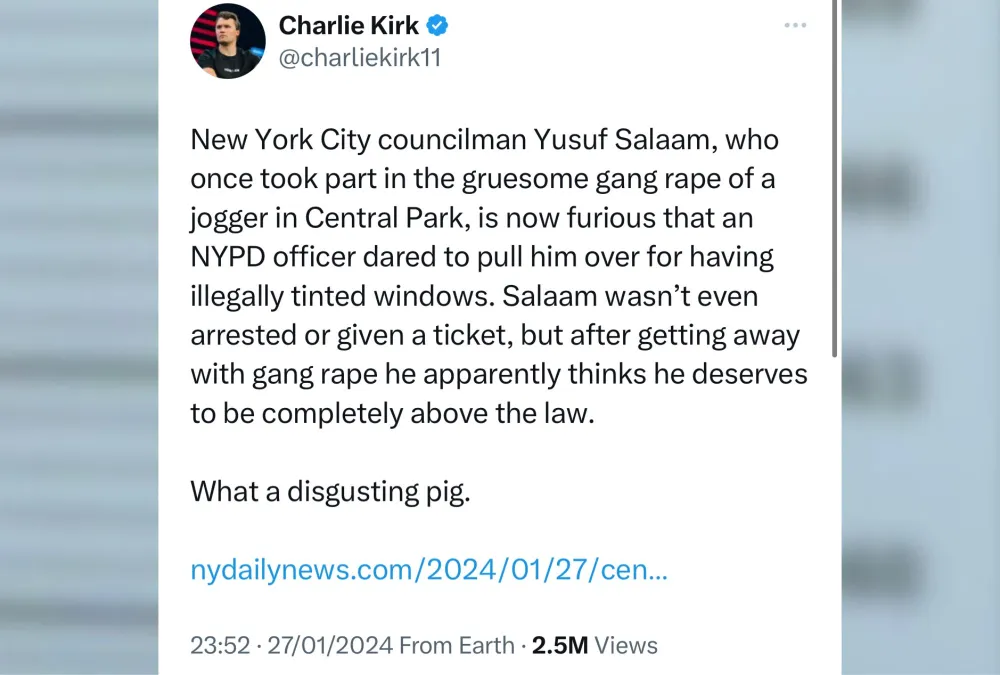Charlie Kirk at Risk of Lawsuit - Newsweek