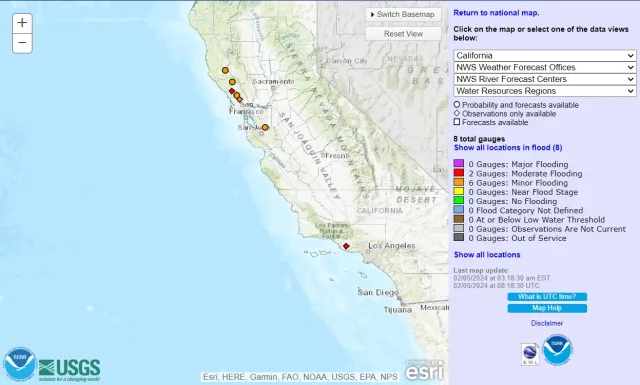 California Flooding Map Shows Key Areas Affected - Newsweek