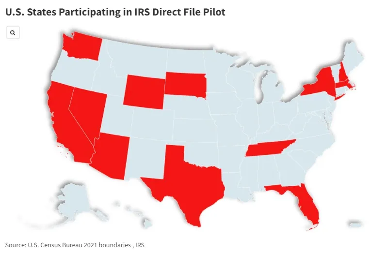 Map Shows States Where You Can File Your Taxes for Free - Newsweek